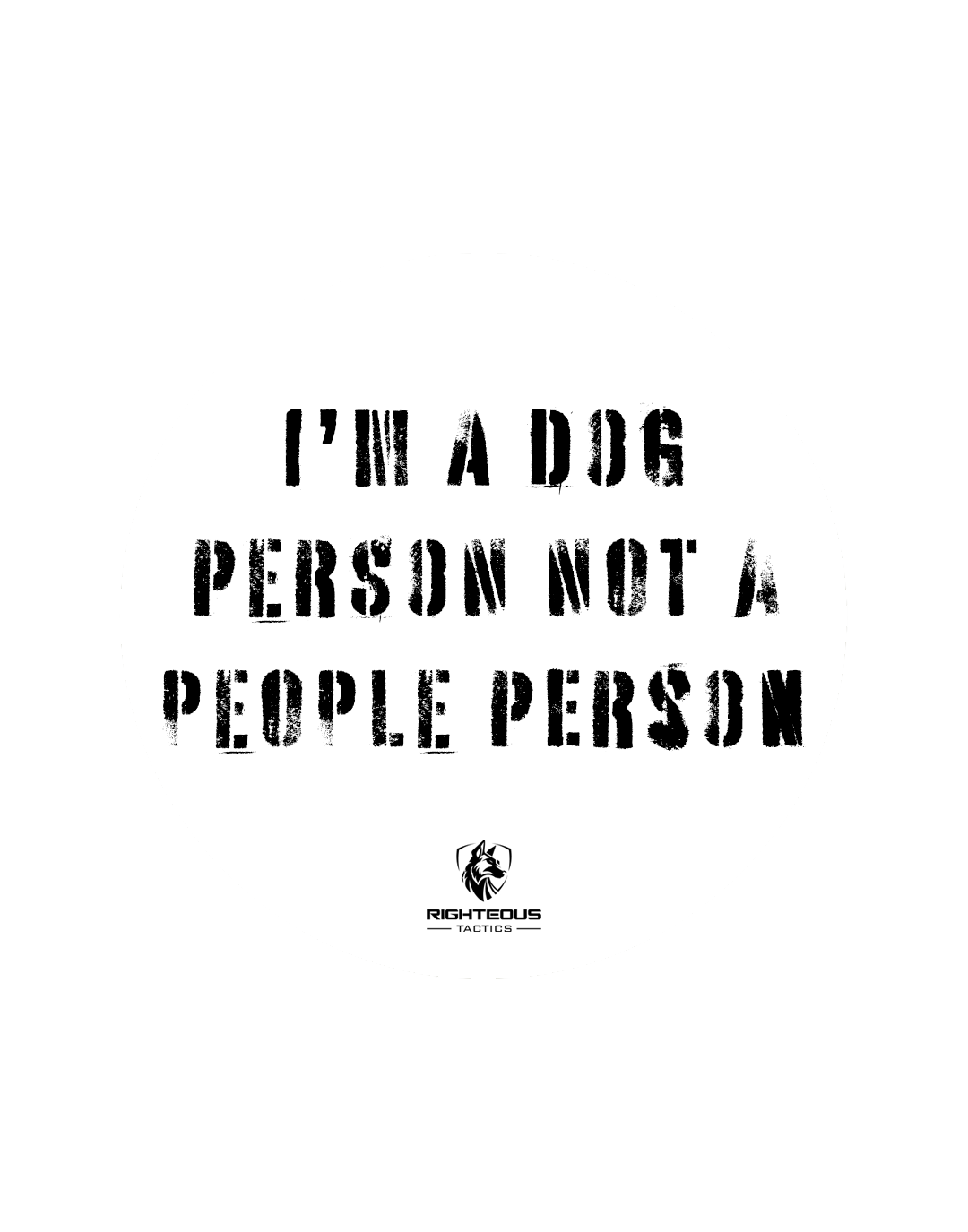 Dog Person Sticker – Righteous Tactics